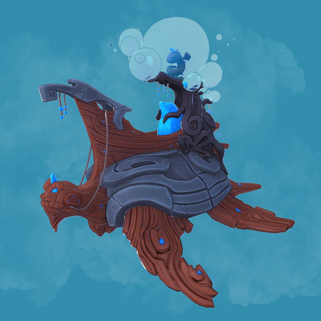 ArtStation - Turtle Boat