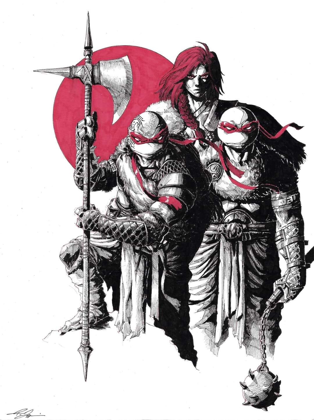 ArtStation - Teenage mutant viking turtles