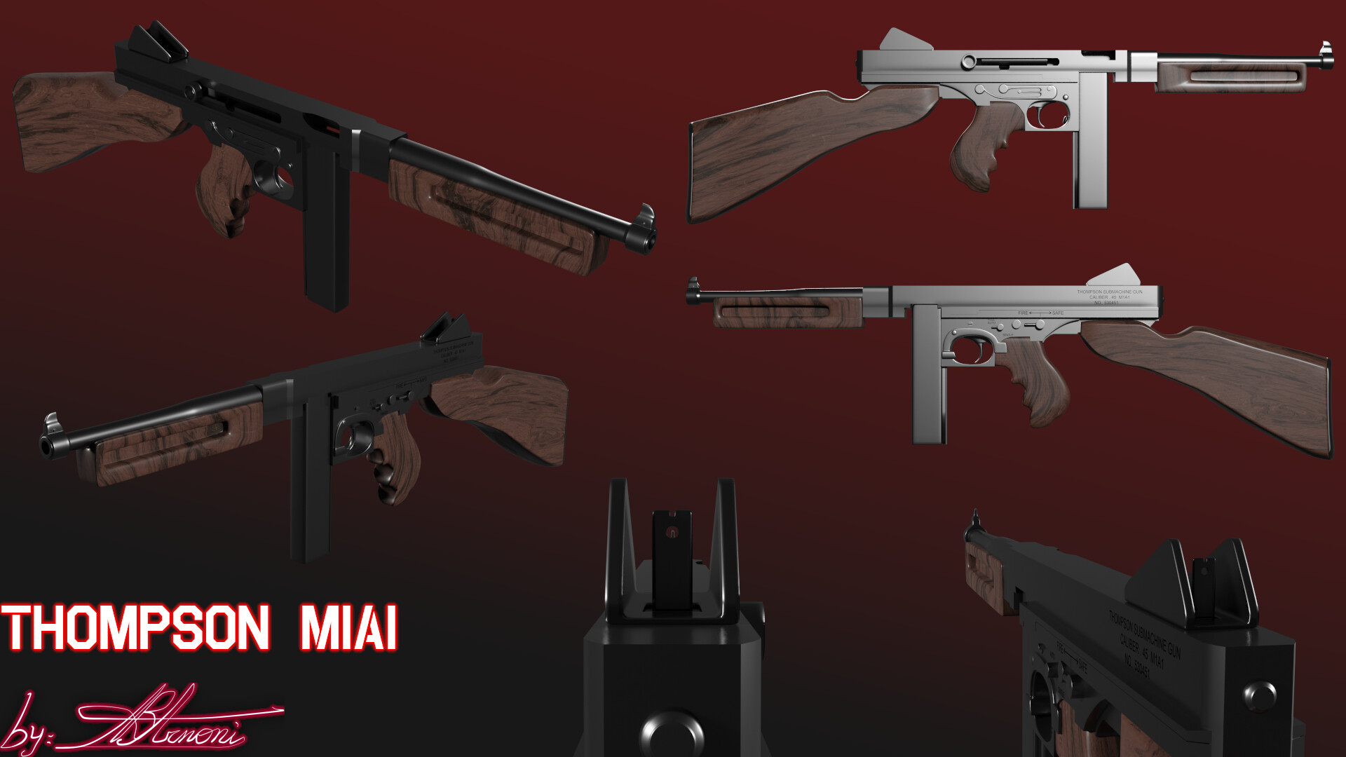 ArtStation - Thompson M1A1