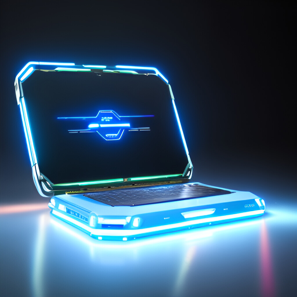 ArtStation - Futuristic laptop (21st century)