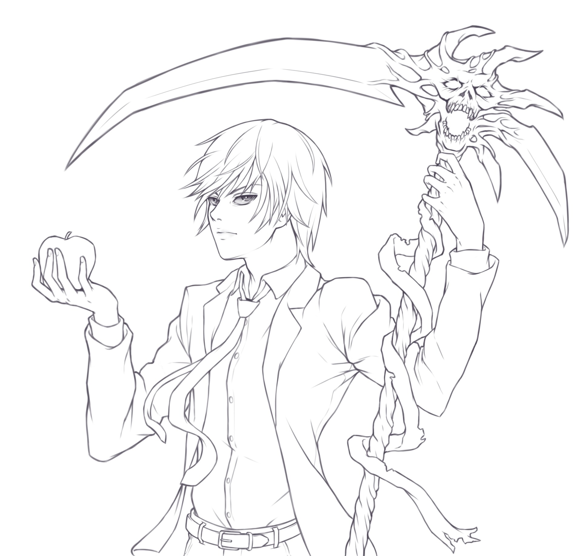 coloring pages death note