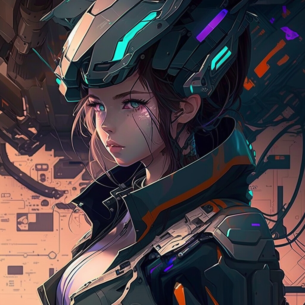 ArtStation - Cyberpunk-style female mech
