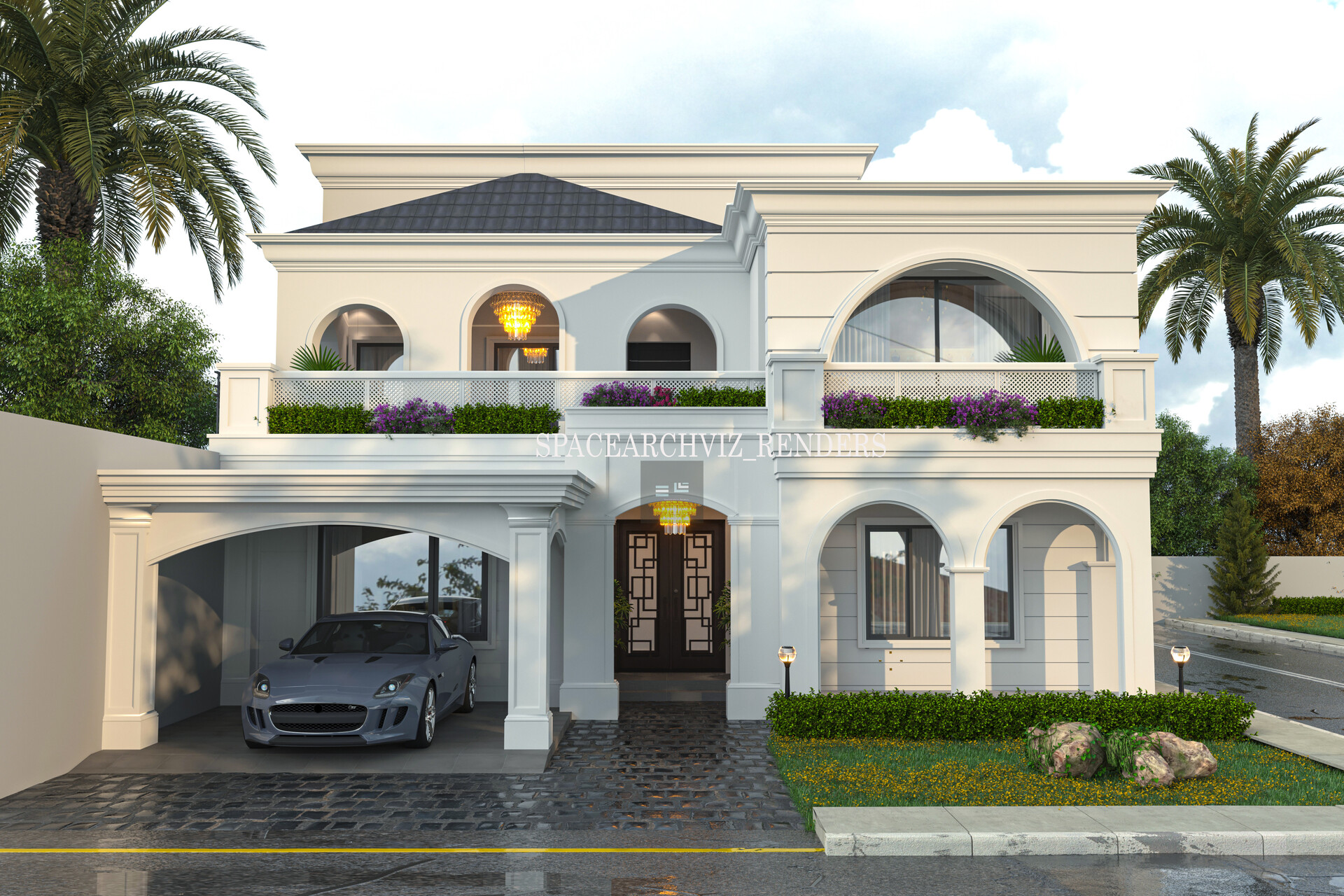 ArtStation - 3D CLASSICAL ELEVATION DESIGN