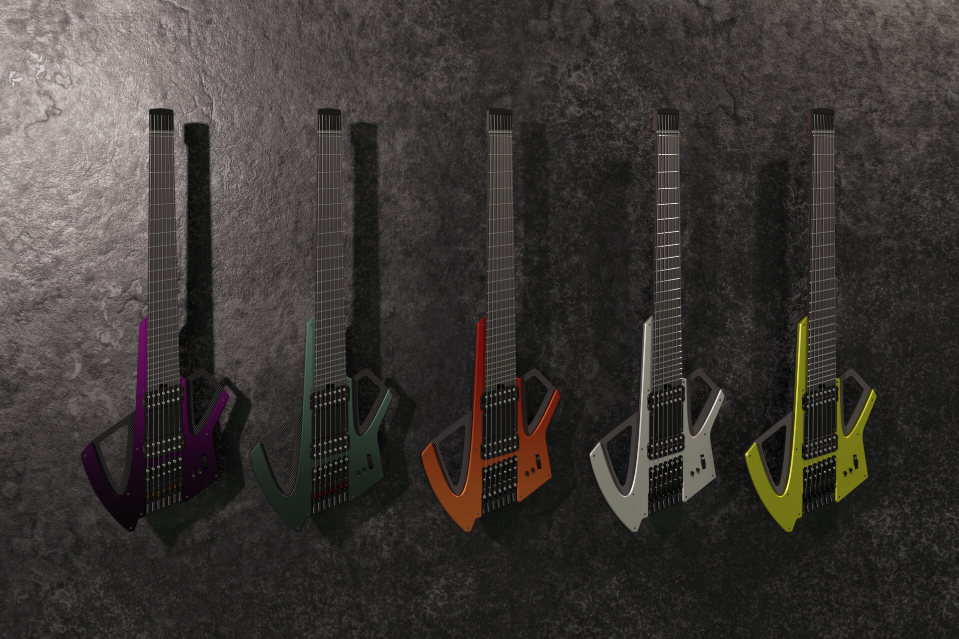 Lucas K - Headless 7-string guitar concept