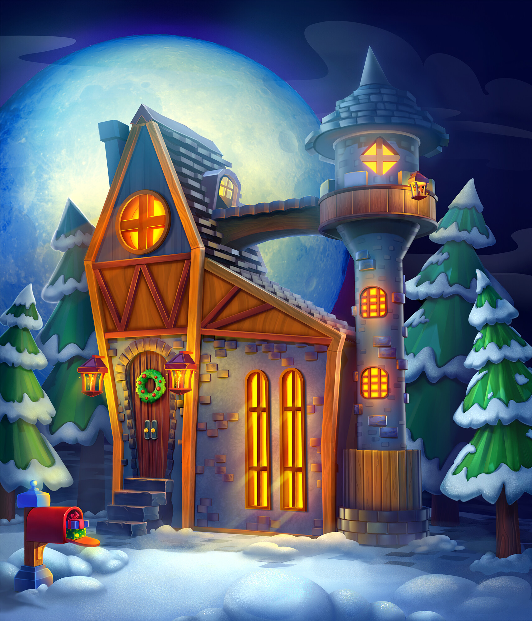 ArtStation - Christmas house