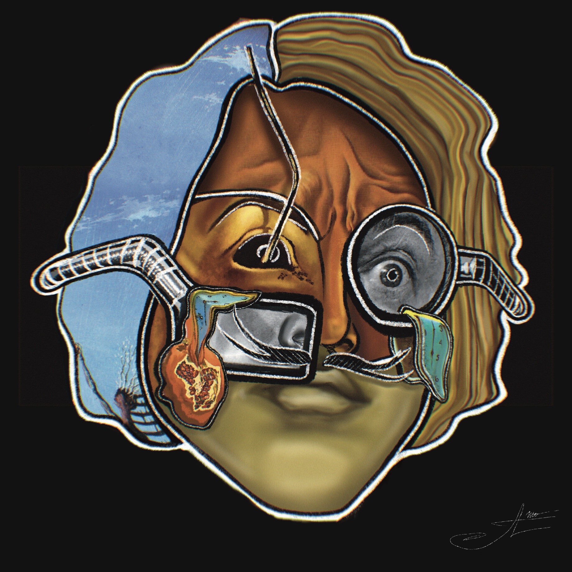 ArtStation - Collage Salvador Dali