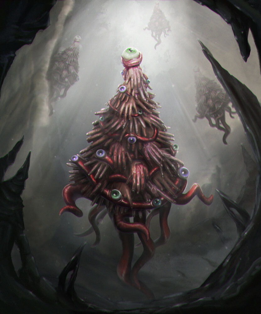ArtStation - Horror christmas tree