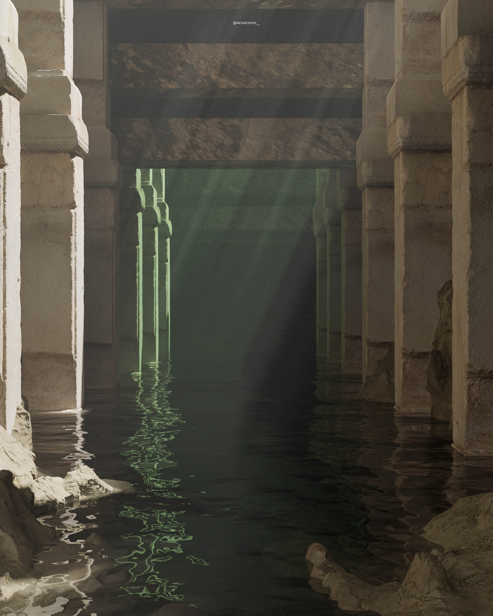 ArtStation - Ancient Water Pillars