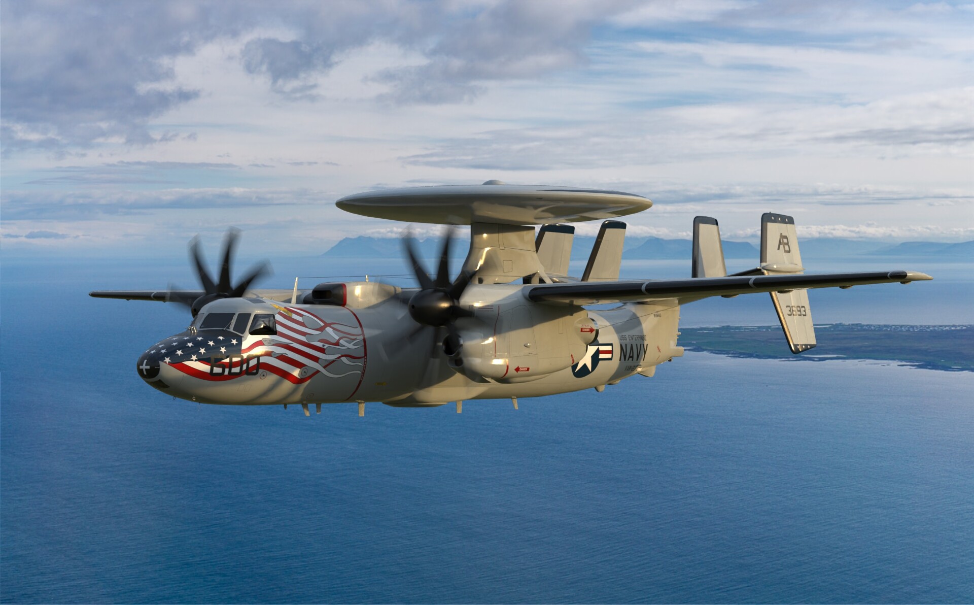 ArtStation - E-2 Hawkeye 3D model