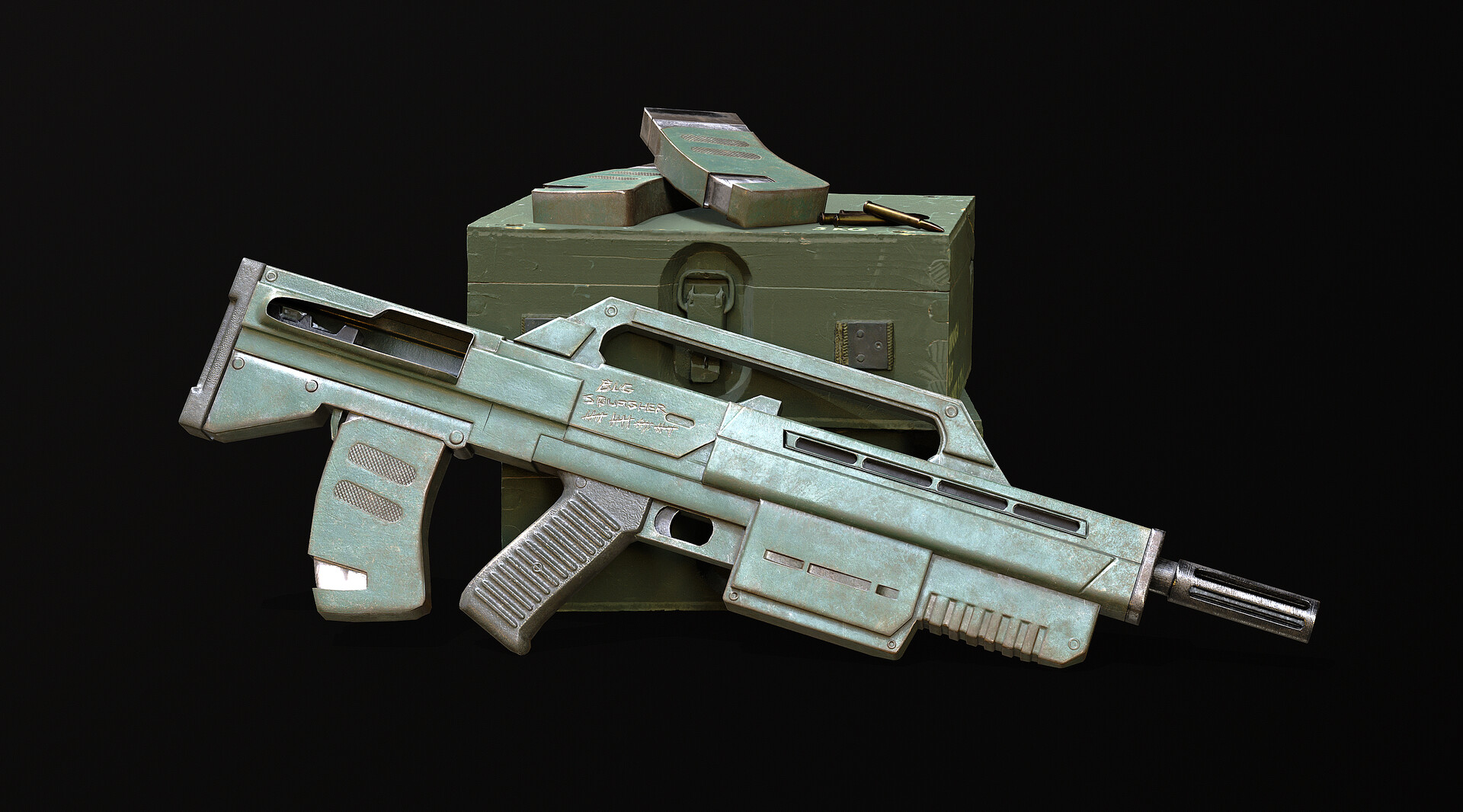 ArtStation - Morita Mark I Carbine from Starship Troopers