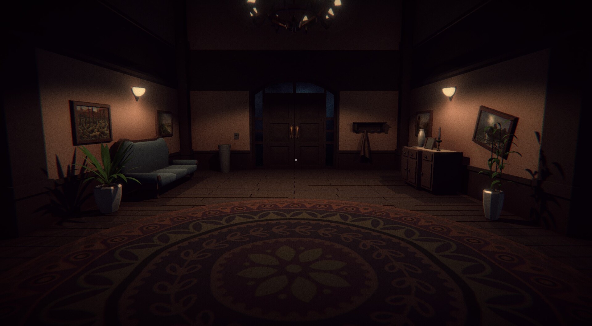 ArtStation - Modular asset Pack Low Poly Horror House