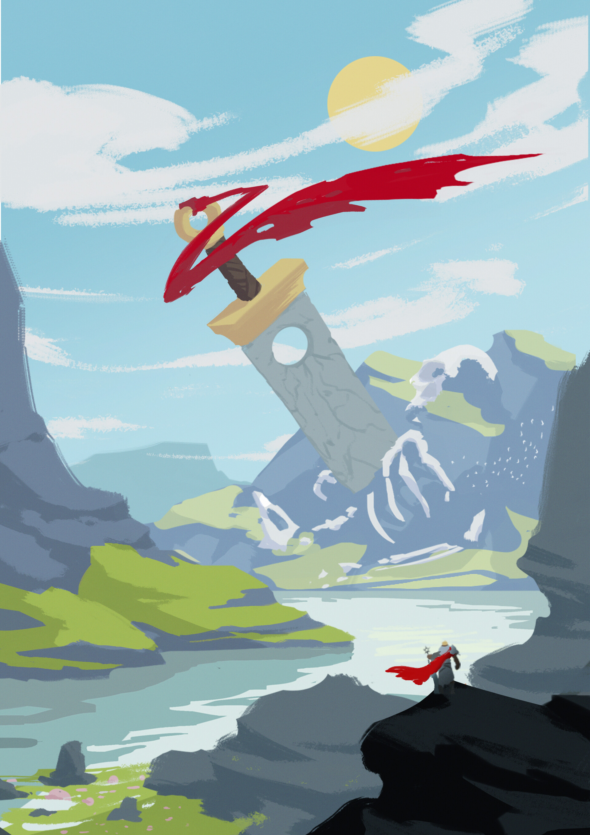 ArtStation - Ancient battle of the red cloaks