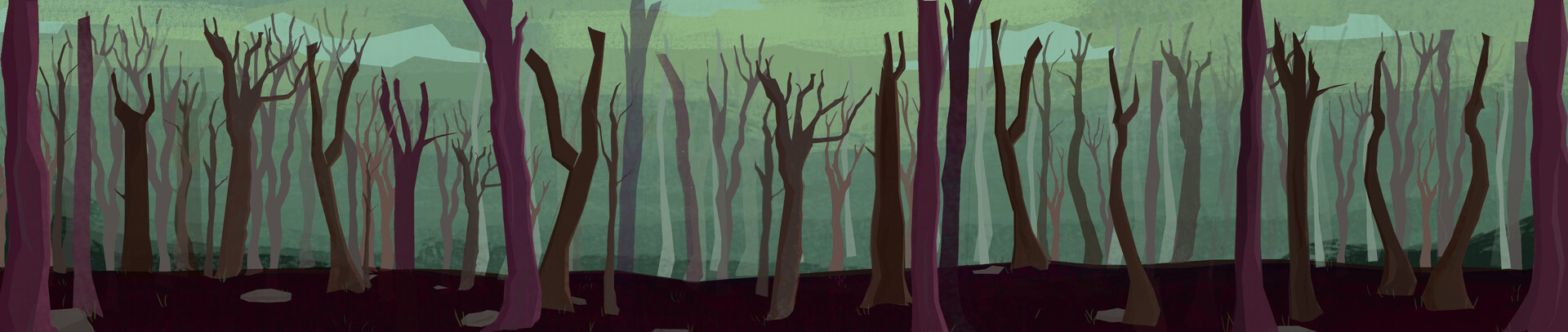 ArtStation - Environment development for a haunted forest project