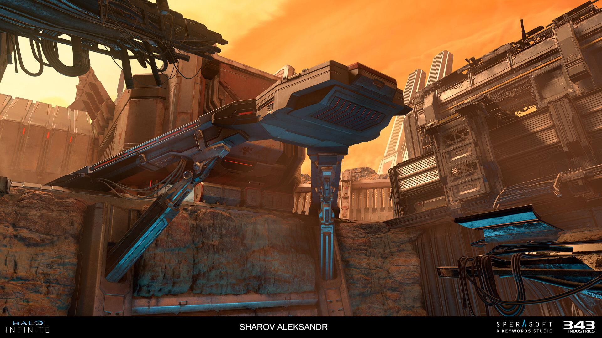 Alexander Sharov - Halo Infinite "Breaker" map - Level Art