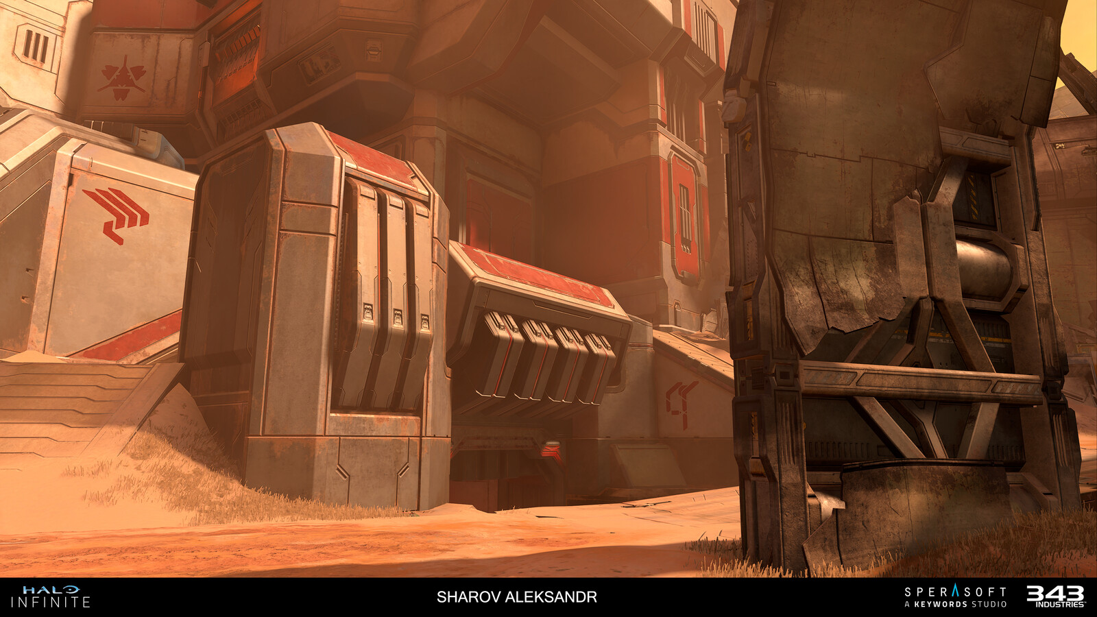 Alexander Sharov - Halo Infinite "Breaker" map - Level Art