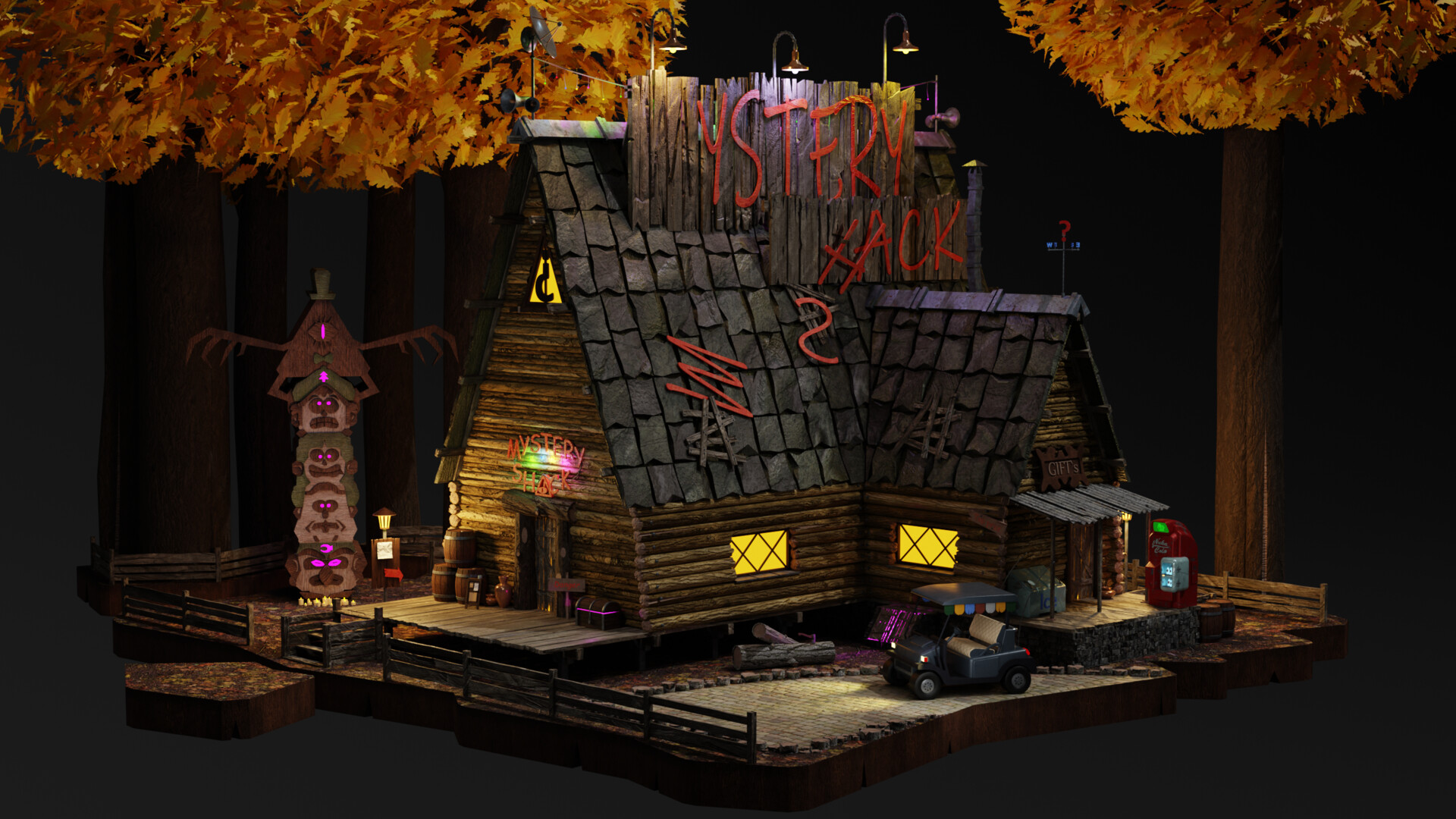 ArtStation - Mystery shack and nuka world