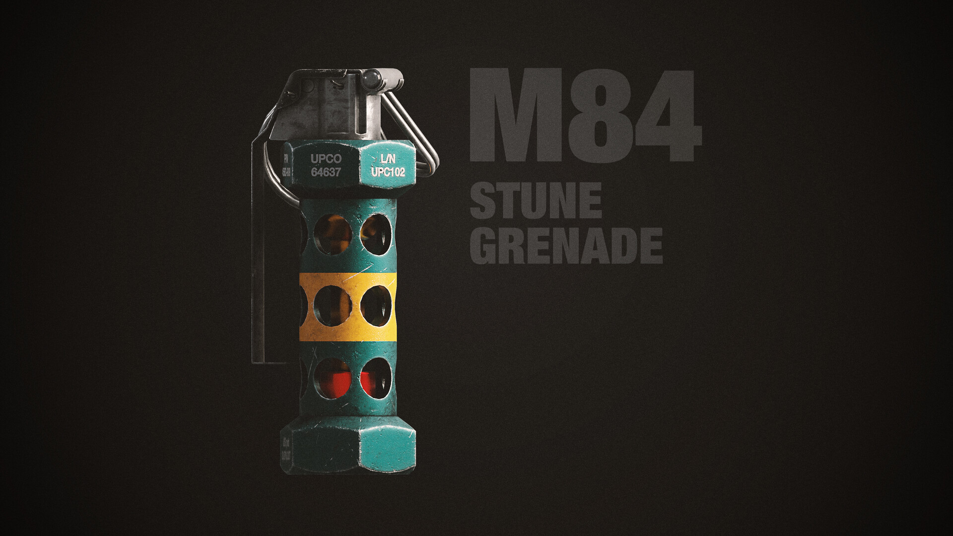 ArtStation - M87 Stun grenade
