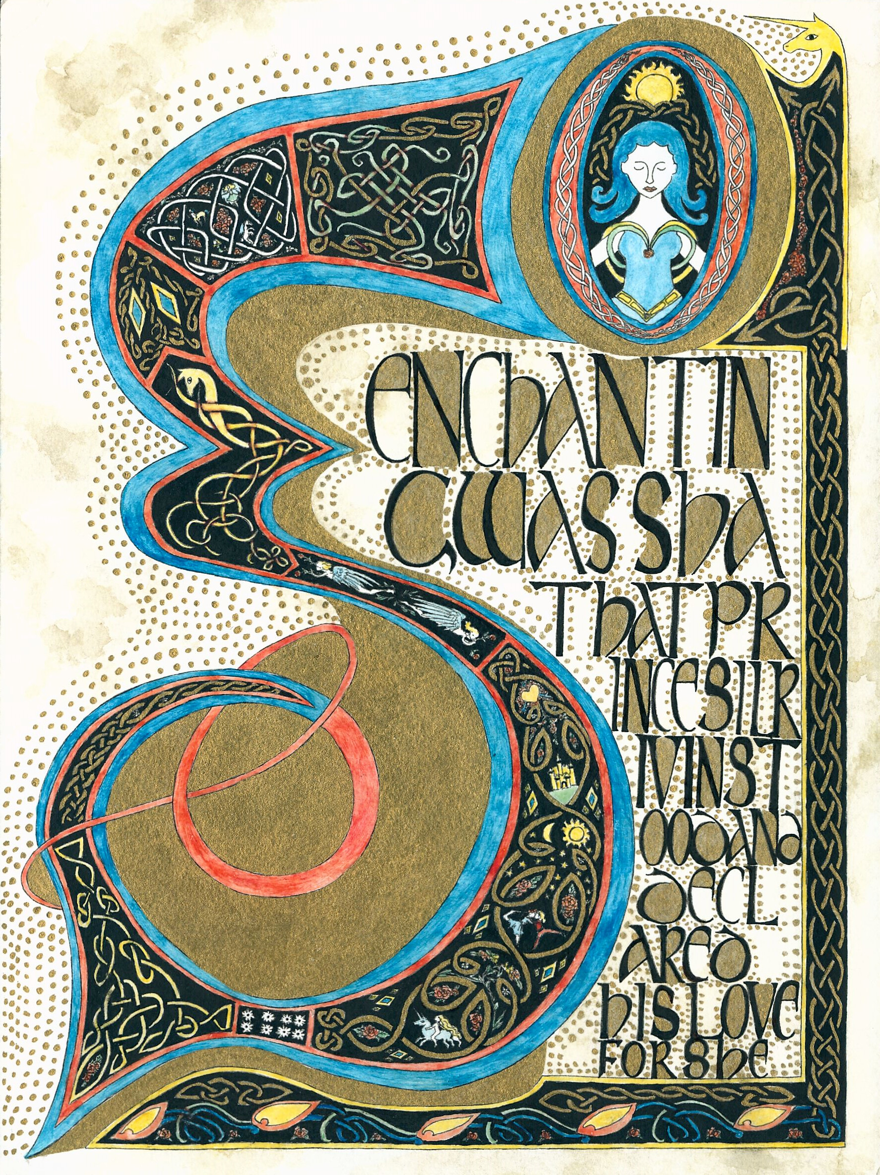 ArtStation - Illuminated Page from the Tale of Eridana