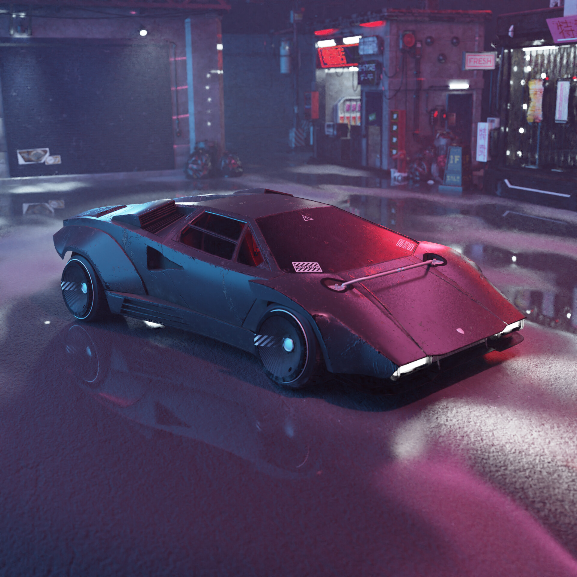 ArtStation - Cyberpunk Countach