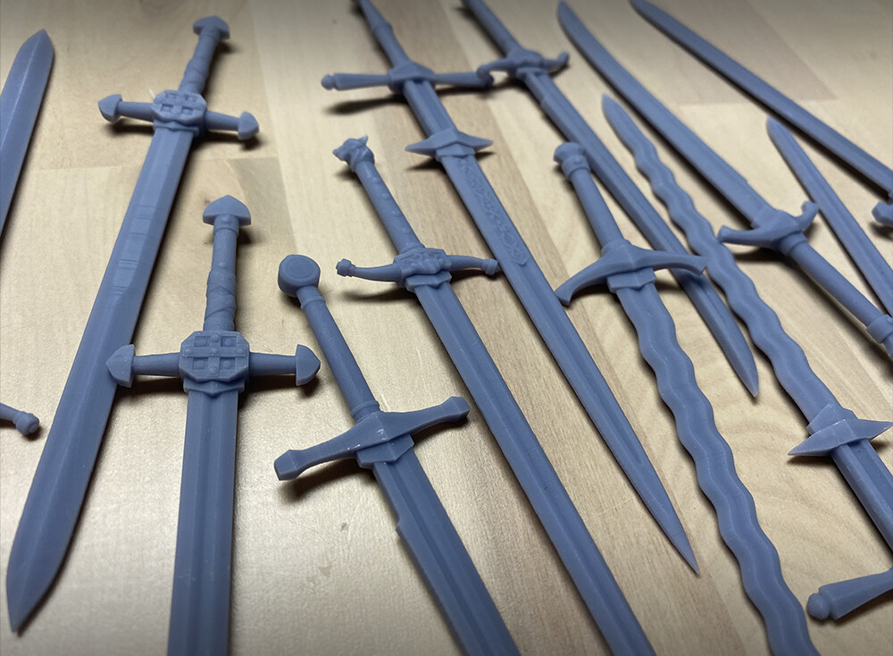 ArtStation - Swords for 3D printing