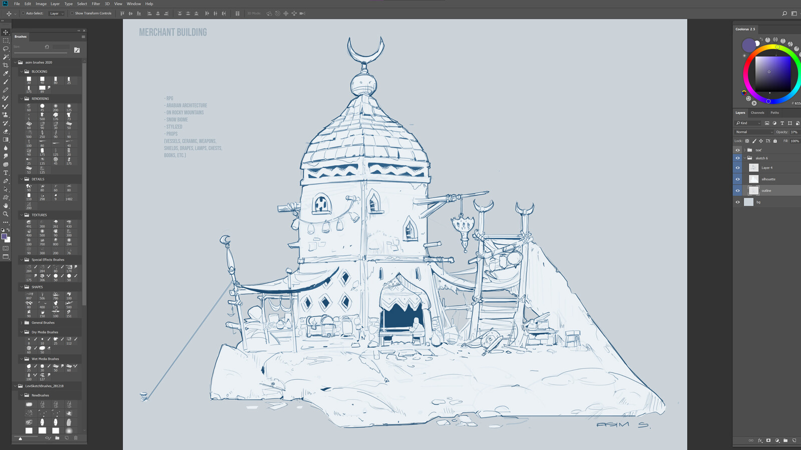 Asim A. Steckel - Gnomon Workshop - Creating Environment Concept Art for Games