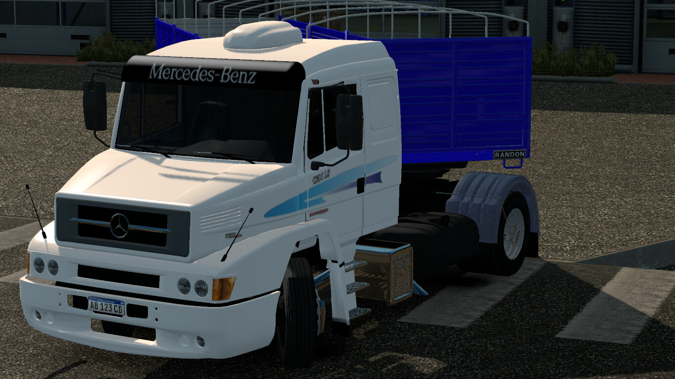 AGU3DStudy - camión Mercedes Benz 1634 + remolque Randon l - Modelo creado para Euro Truck ...