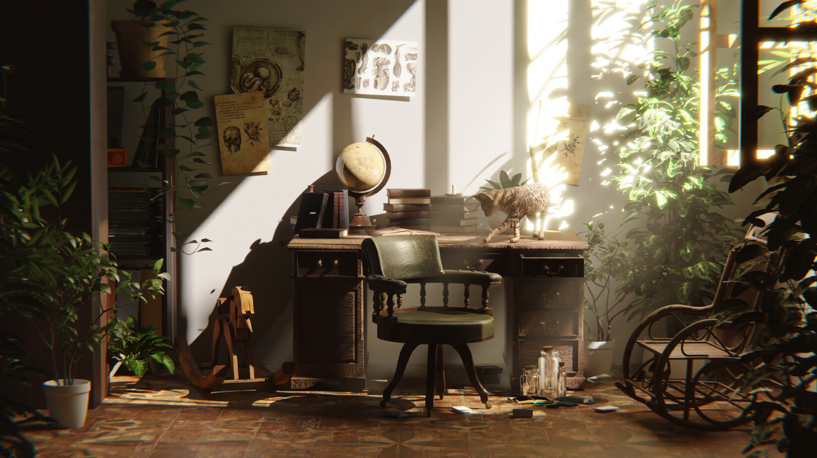 ArtStation - Sunshine by the window