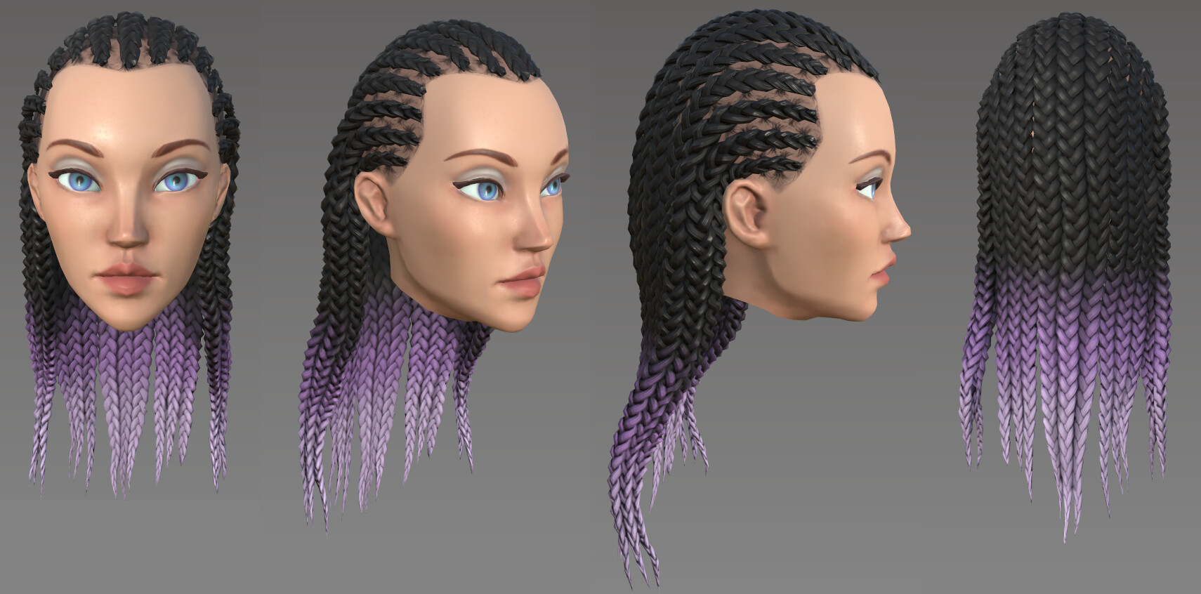 ArtStation - Stylized Face and Hair