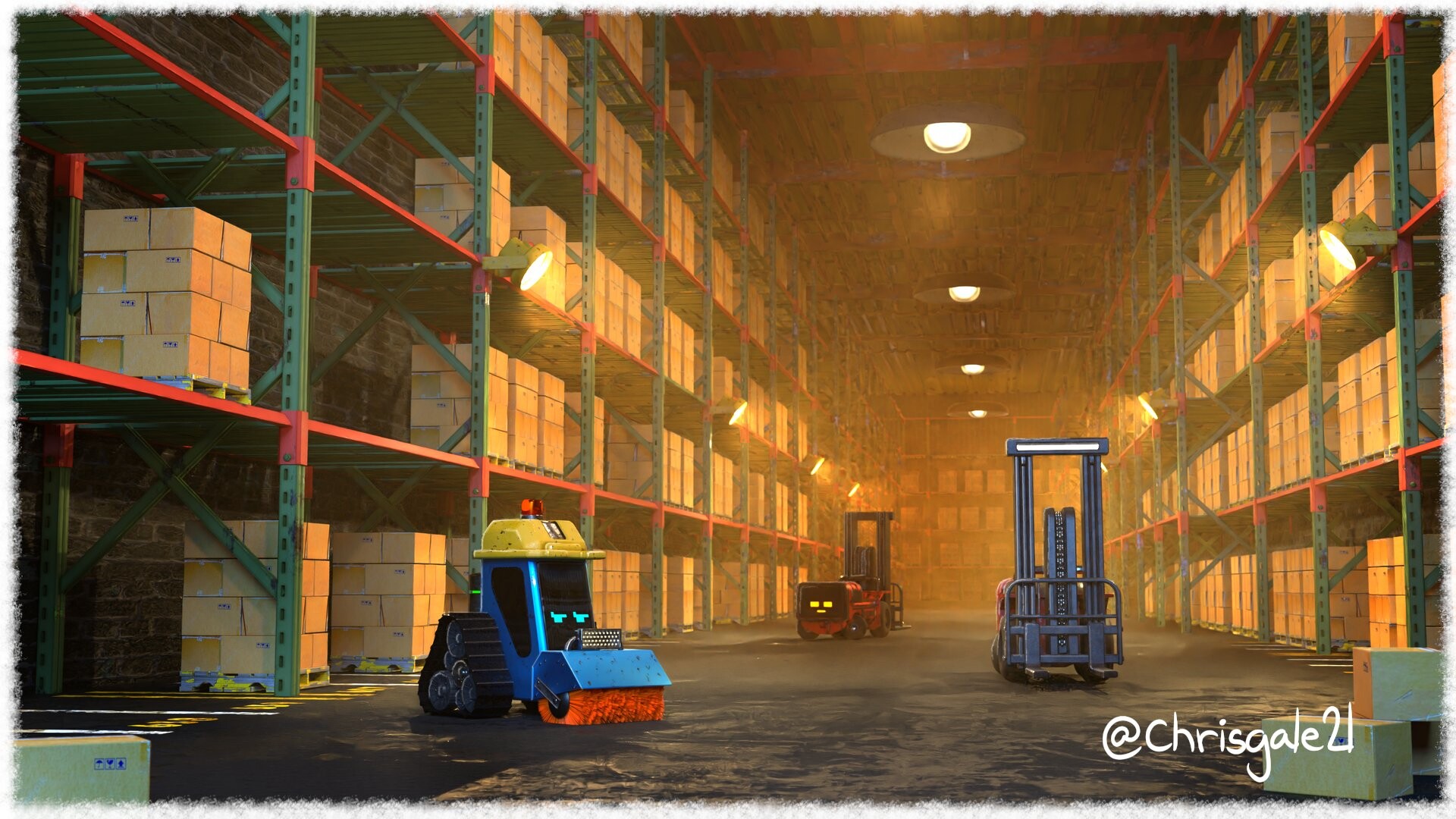 ArtStation - Warehouse Worker Bots