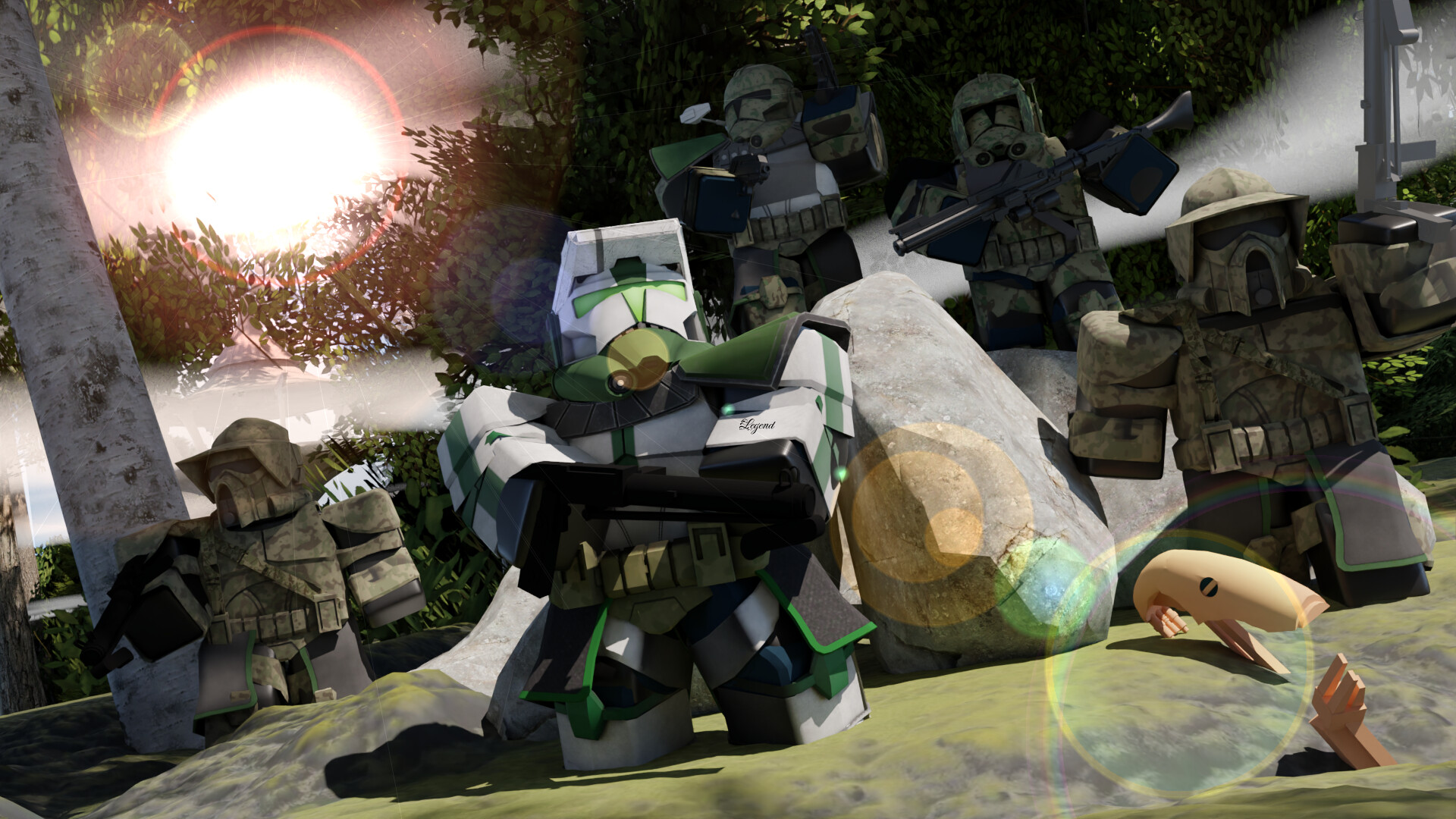 ArtStation - 41st Kashyyk clone wars battle.