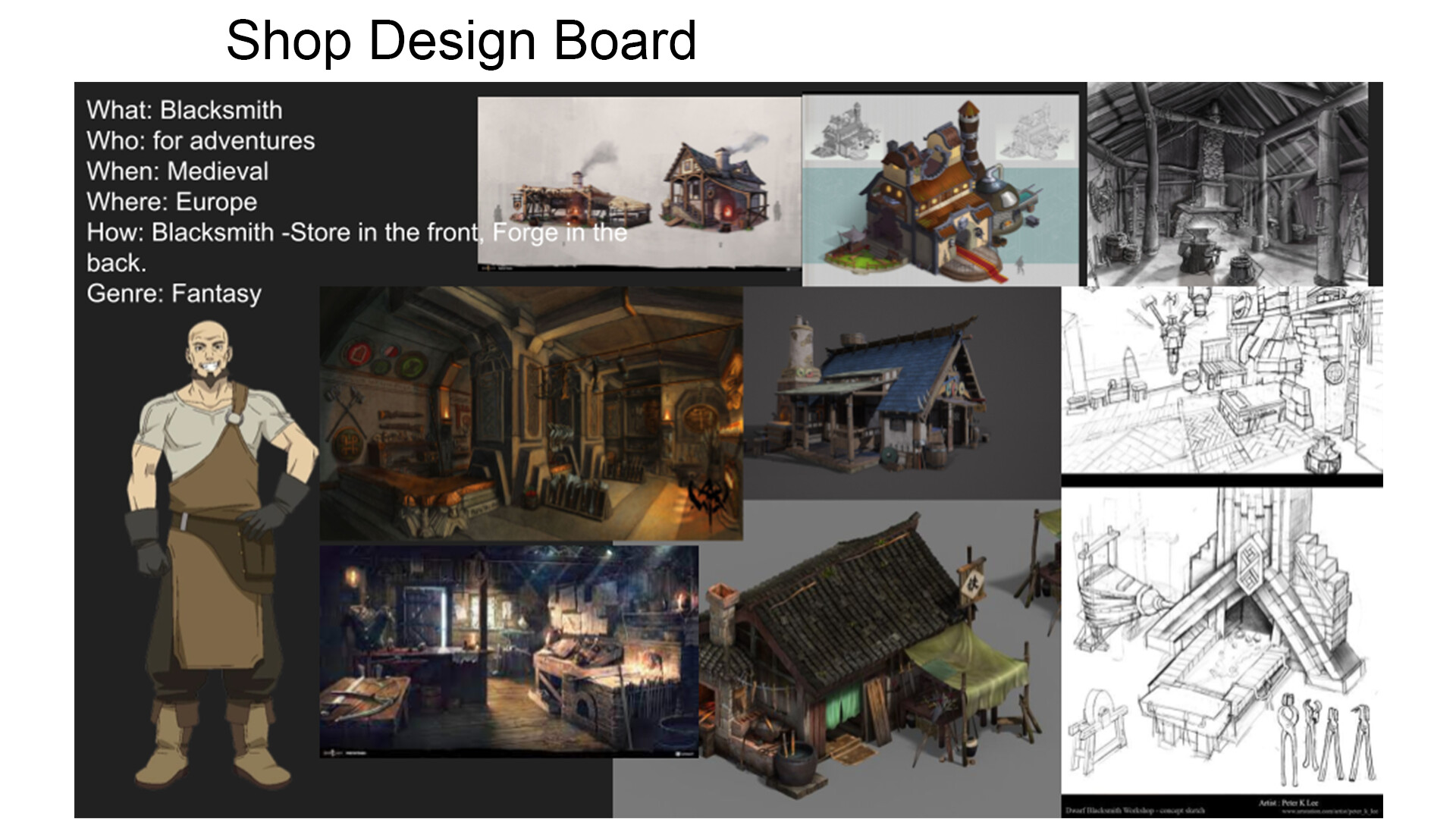 ArtStation - Blacksmith Shop Concept