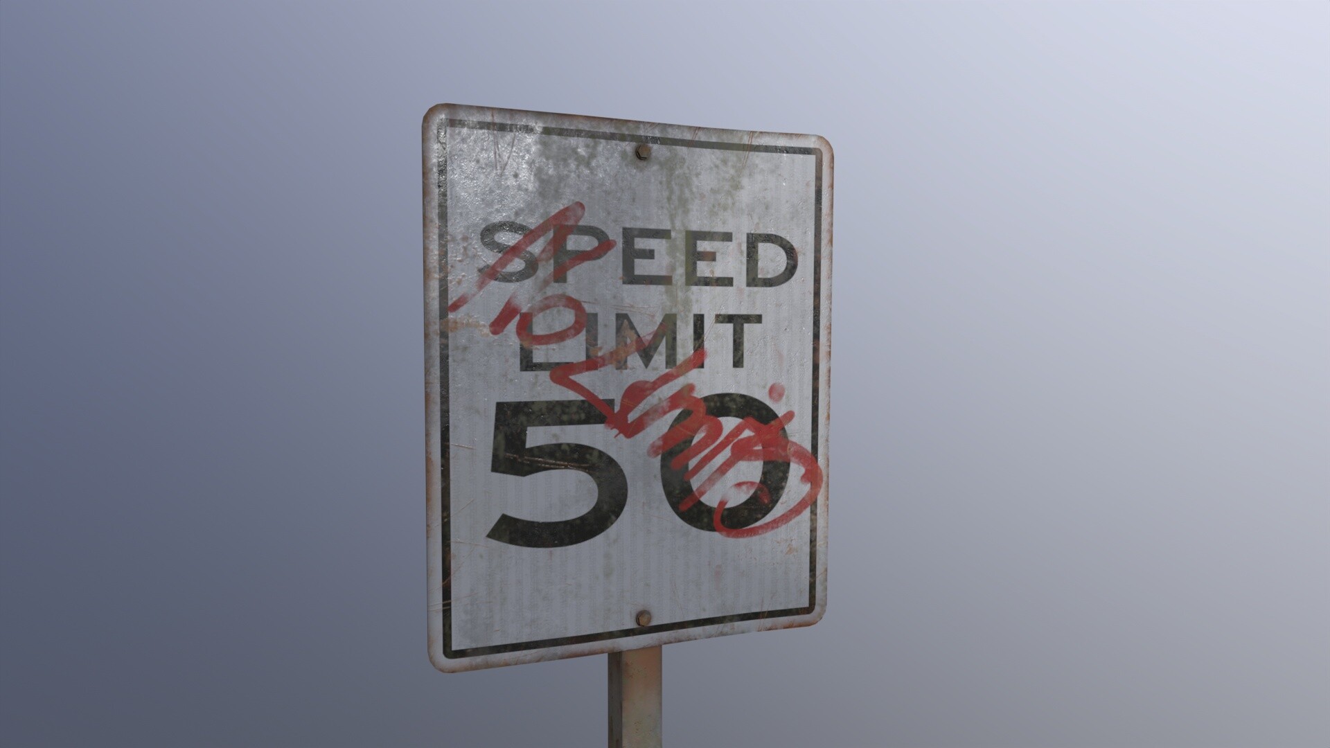 ArtStation - Weathered Road Signs