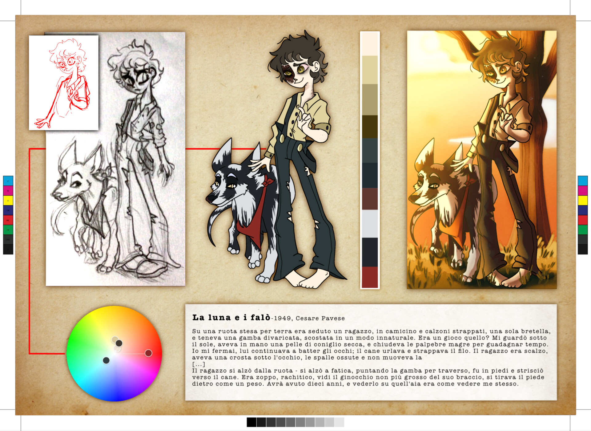 Rachele Morrigan Torta - character design assignment