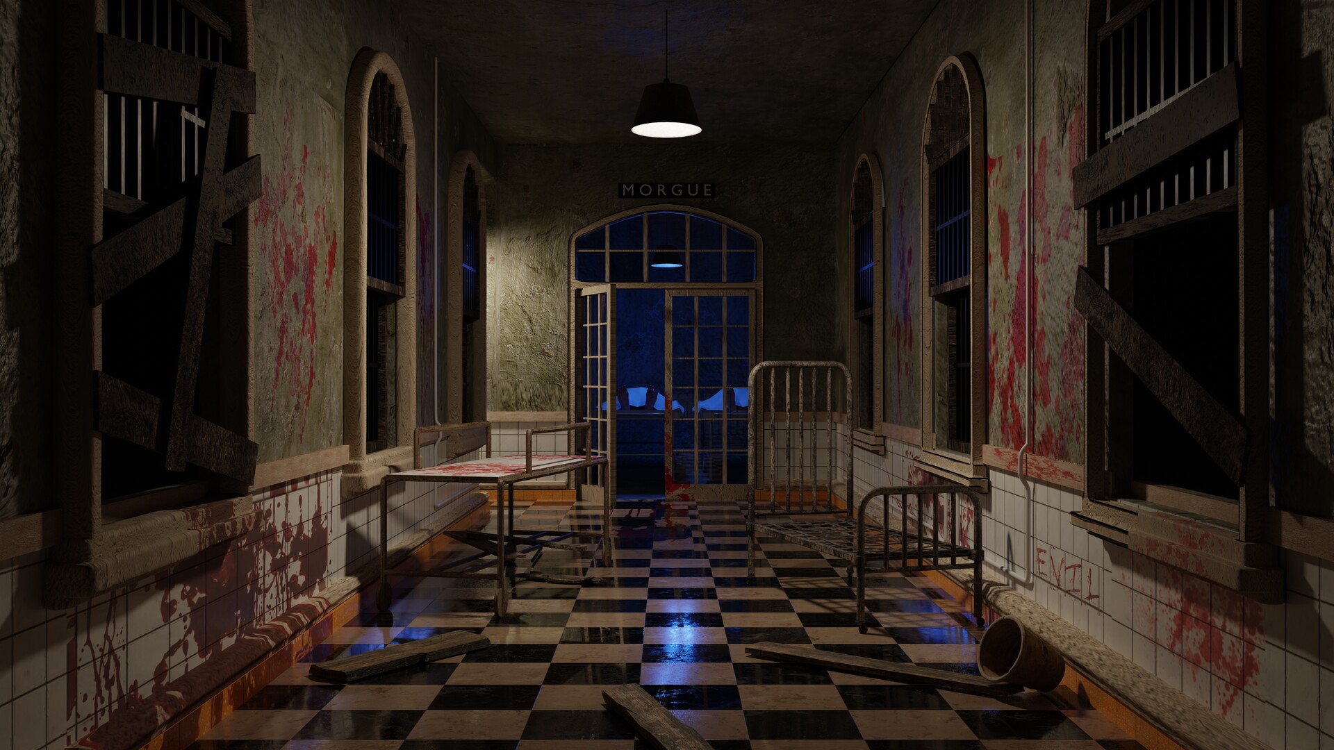 ArtStation - Horror Hospital 3D Model