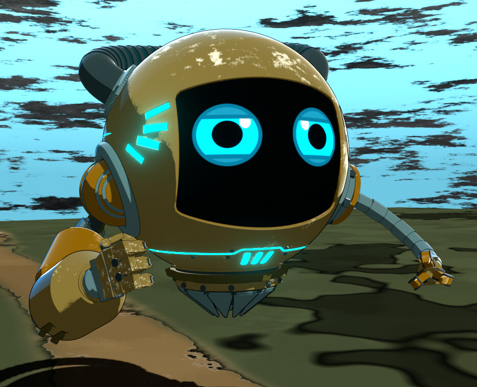 ArtStation - 3D TOON SHADED ROBOT