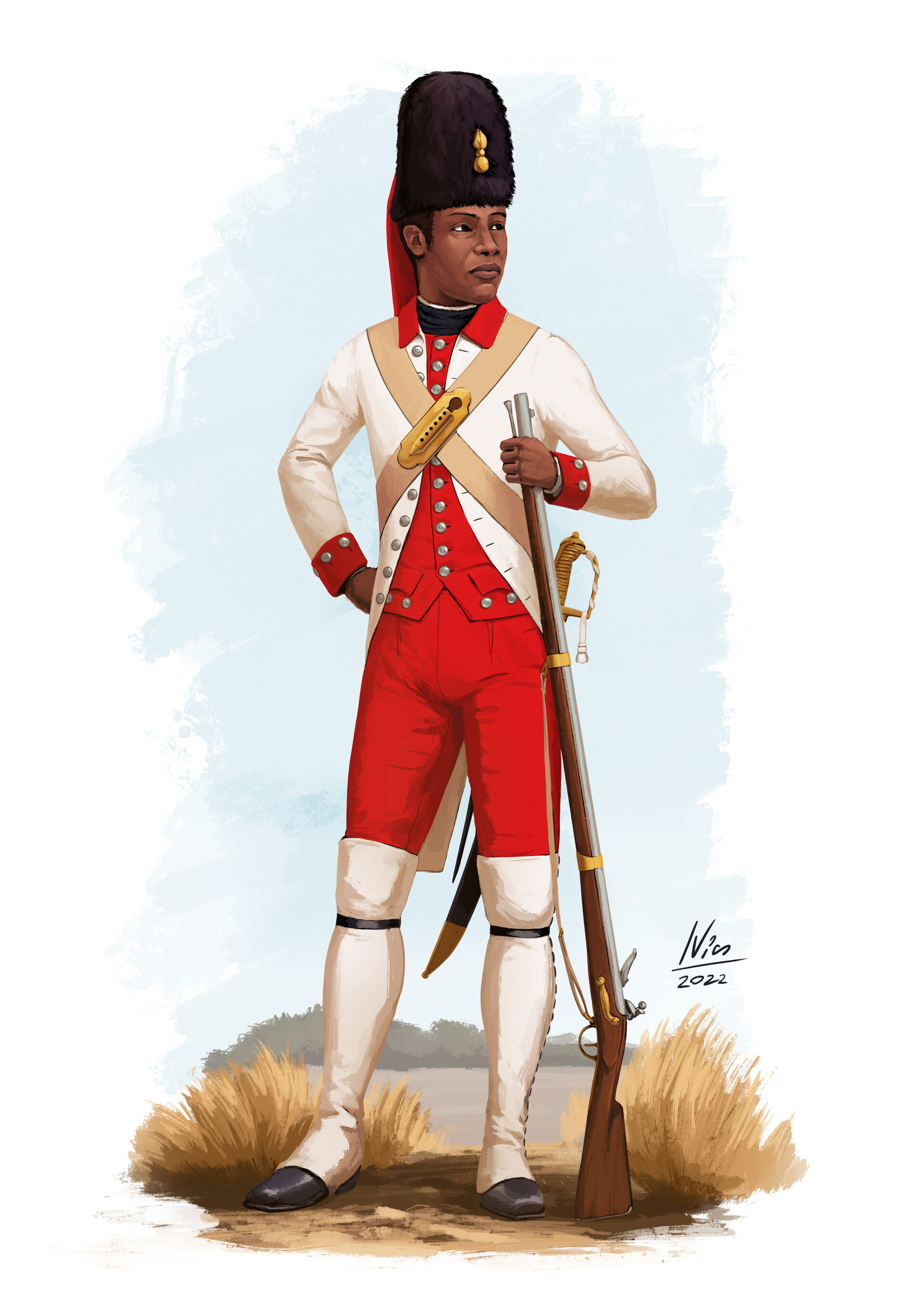 ArtStation - Argentine colonial uniform