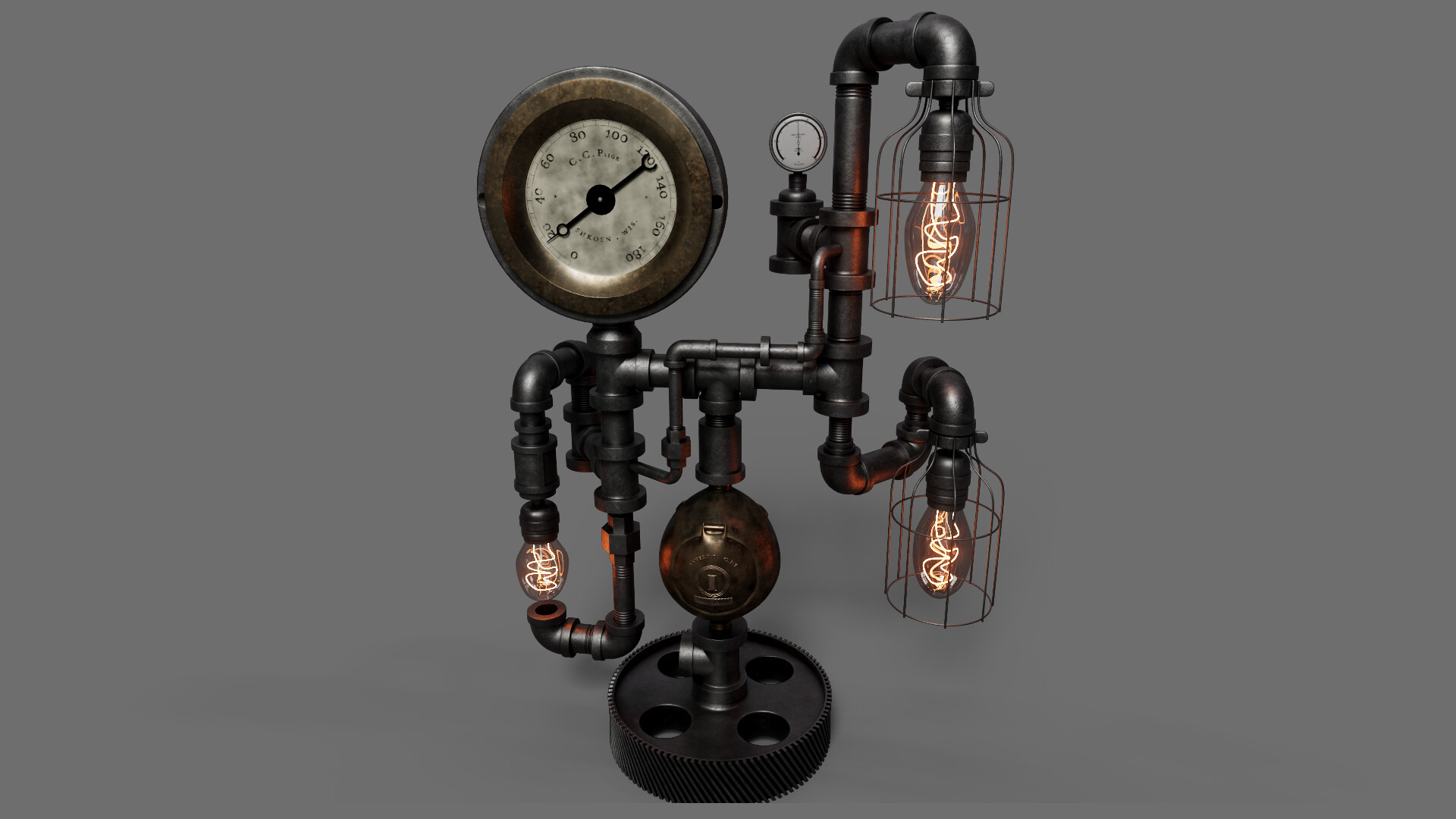 ArtStation - SteamPunk Clock
