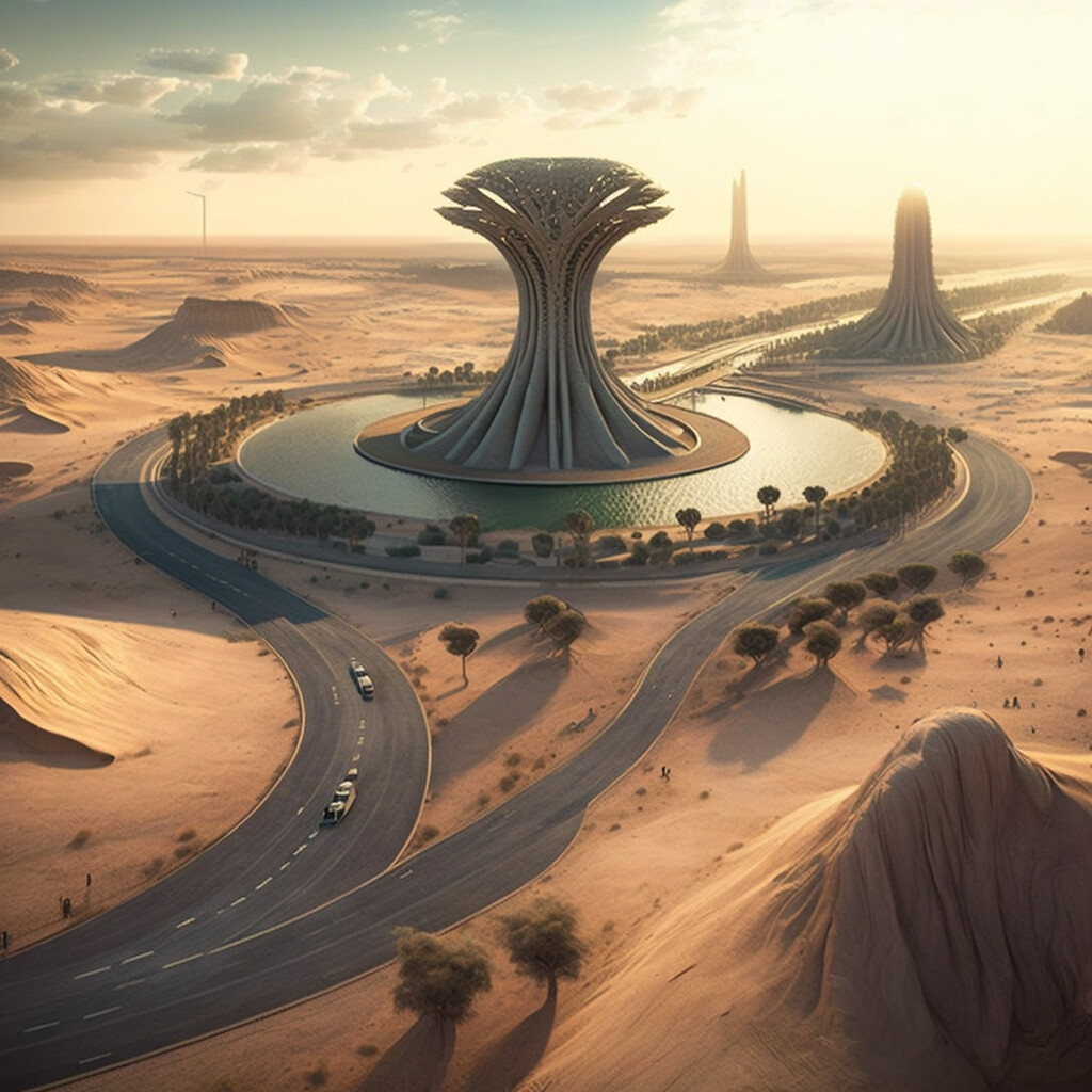 ArtStation - Futuristic Arab country