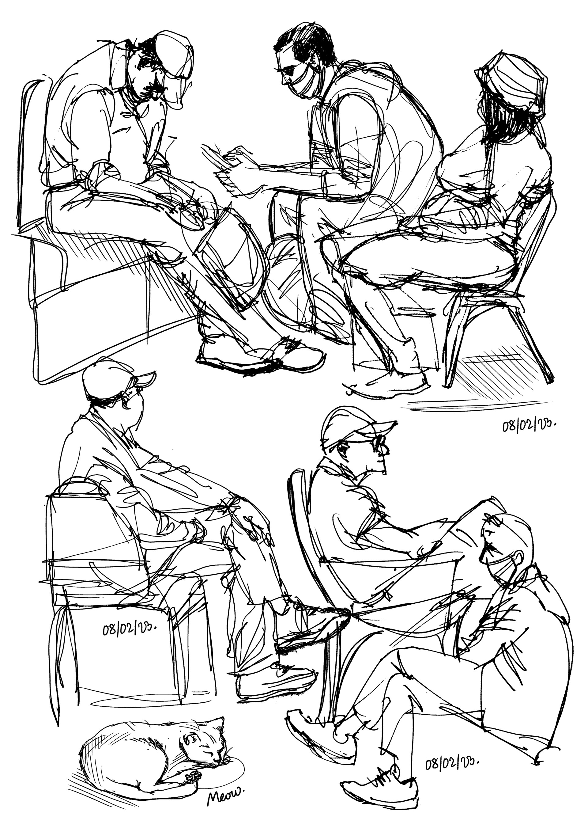 Suu Nayche Shein - People Life Sketches (Figure Studies)