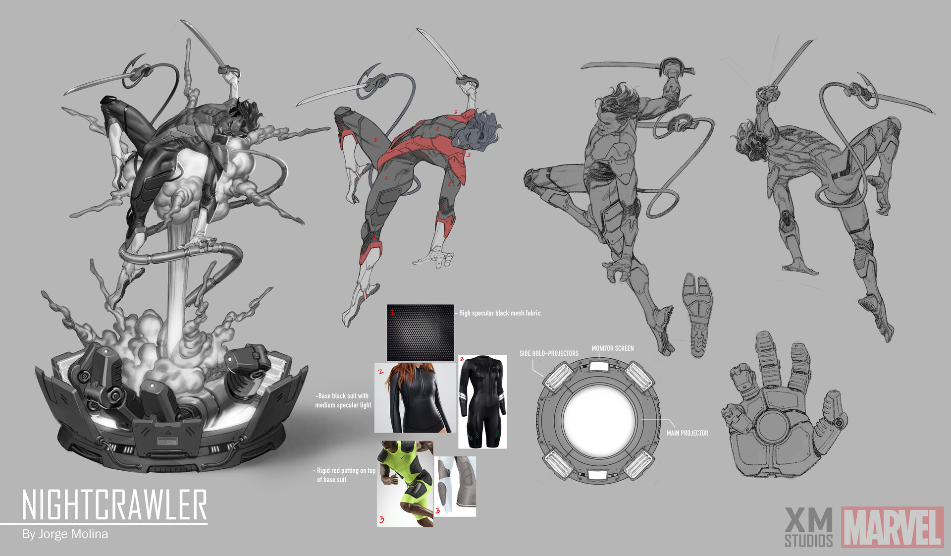 Jorge Molina - Nightcrawler concept design for XM Studios.