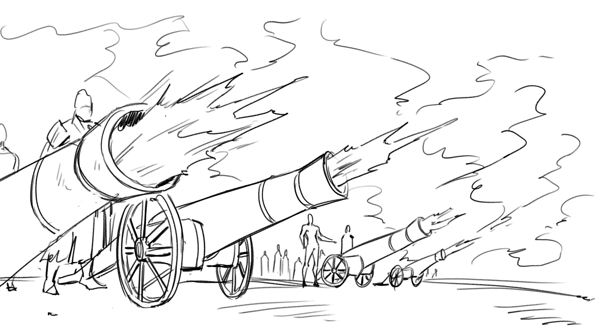 civil war cannon coloring page