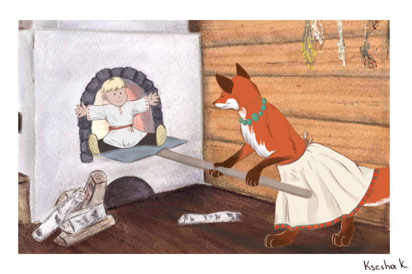 ArtStation - Zhiharka - russian fairy tale