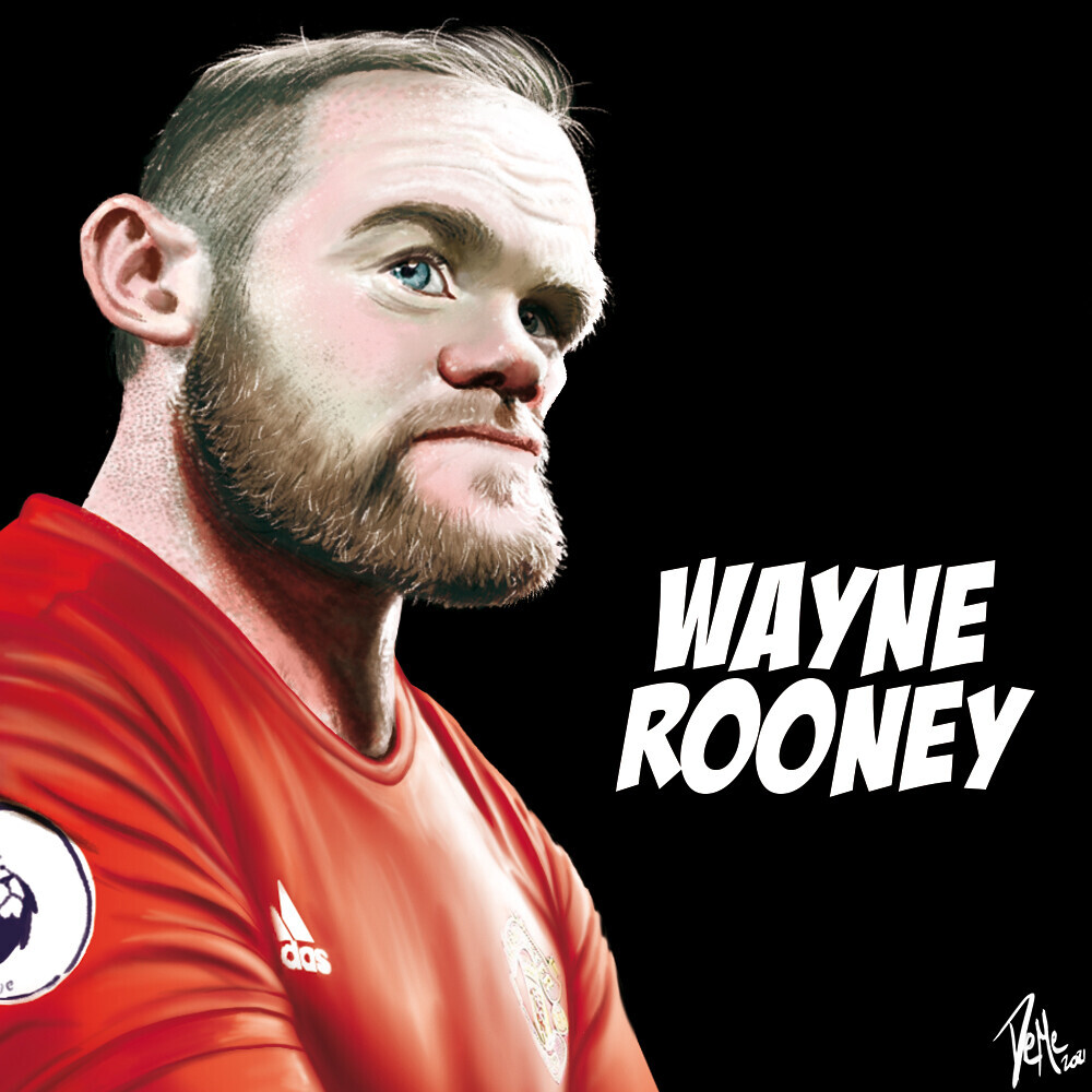 ArtStation - Wayne Rooney - Digital Caricature