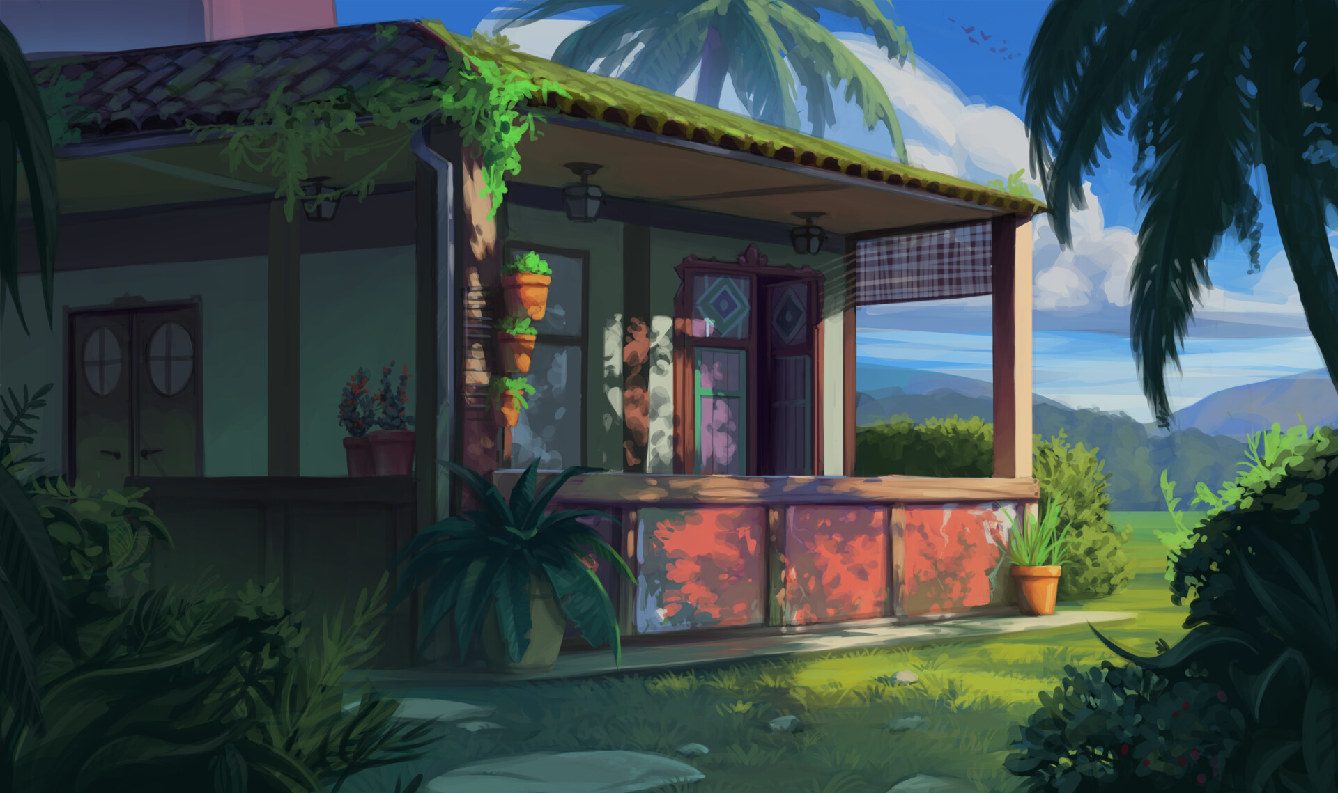 ArtStation - Tropical Shack