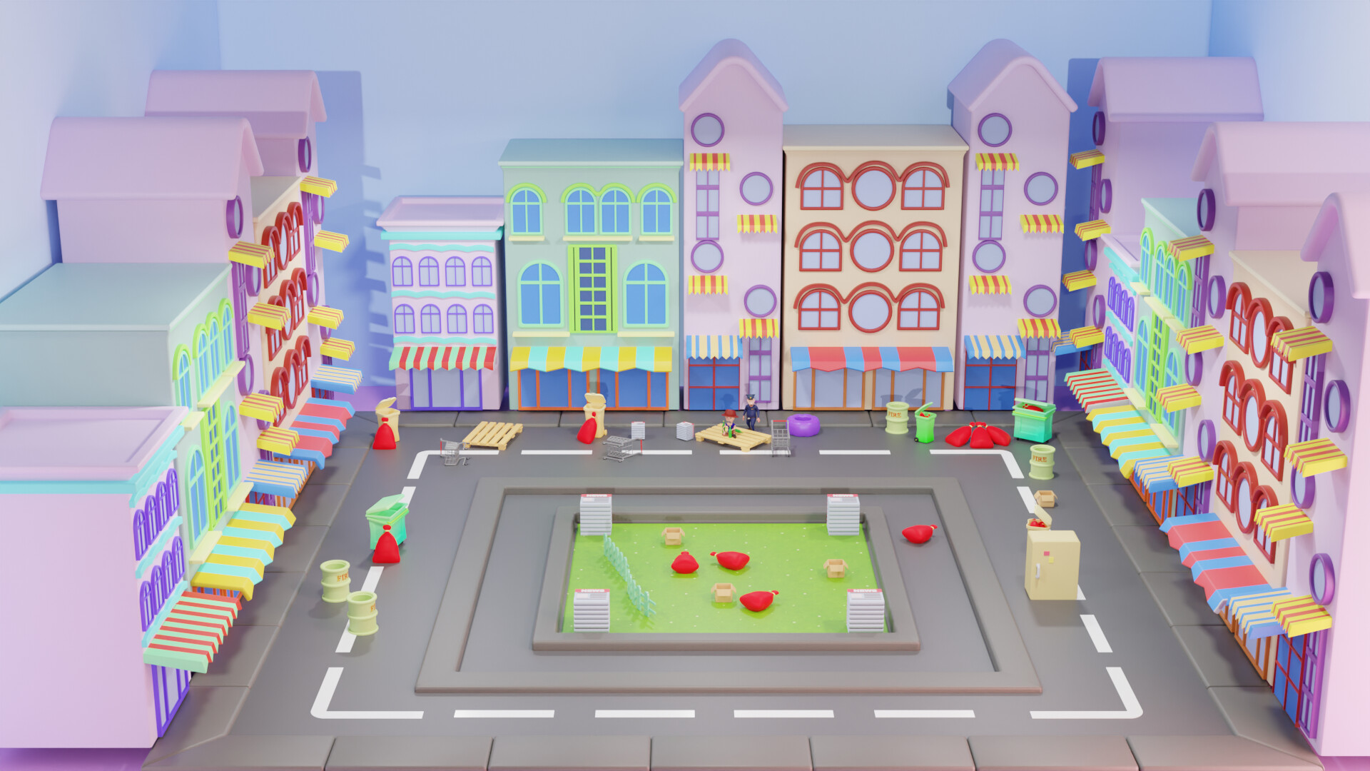 ArtStation - Game Scene Cartoon