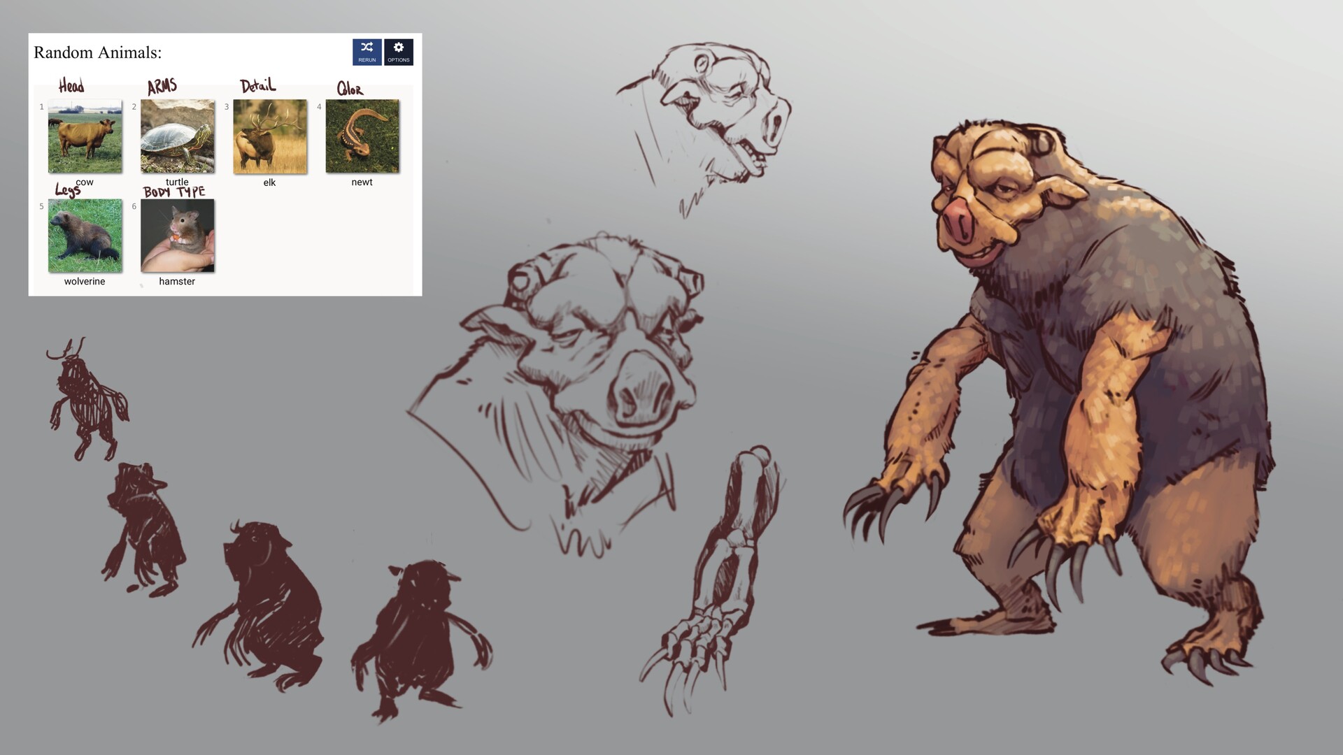 ArtStation - 6 Animals Alien Design Exercise