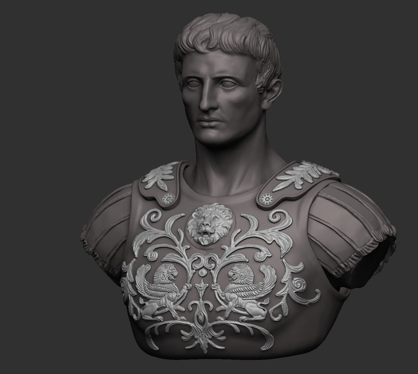 ArtStation - Bust of roman emperor “Augustus” ZBrush