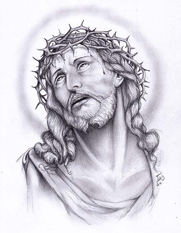 how to draw real jesus