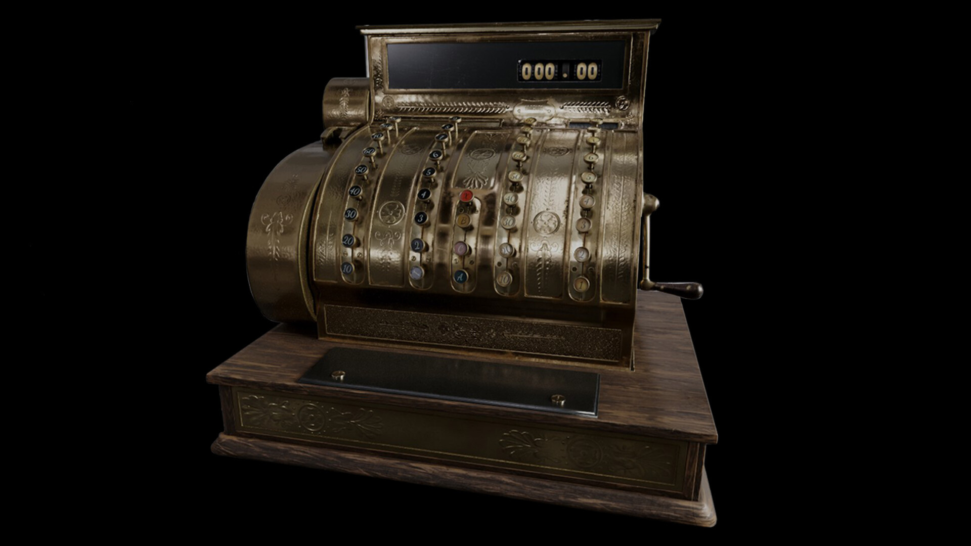 ArtStation - 1950's Cash Register
