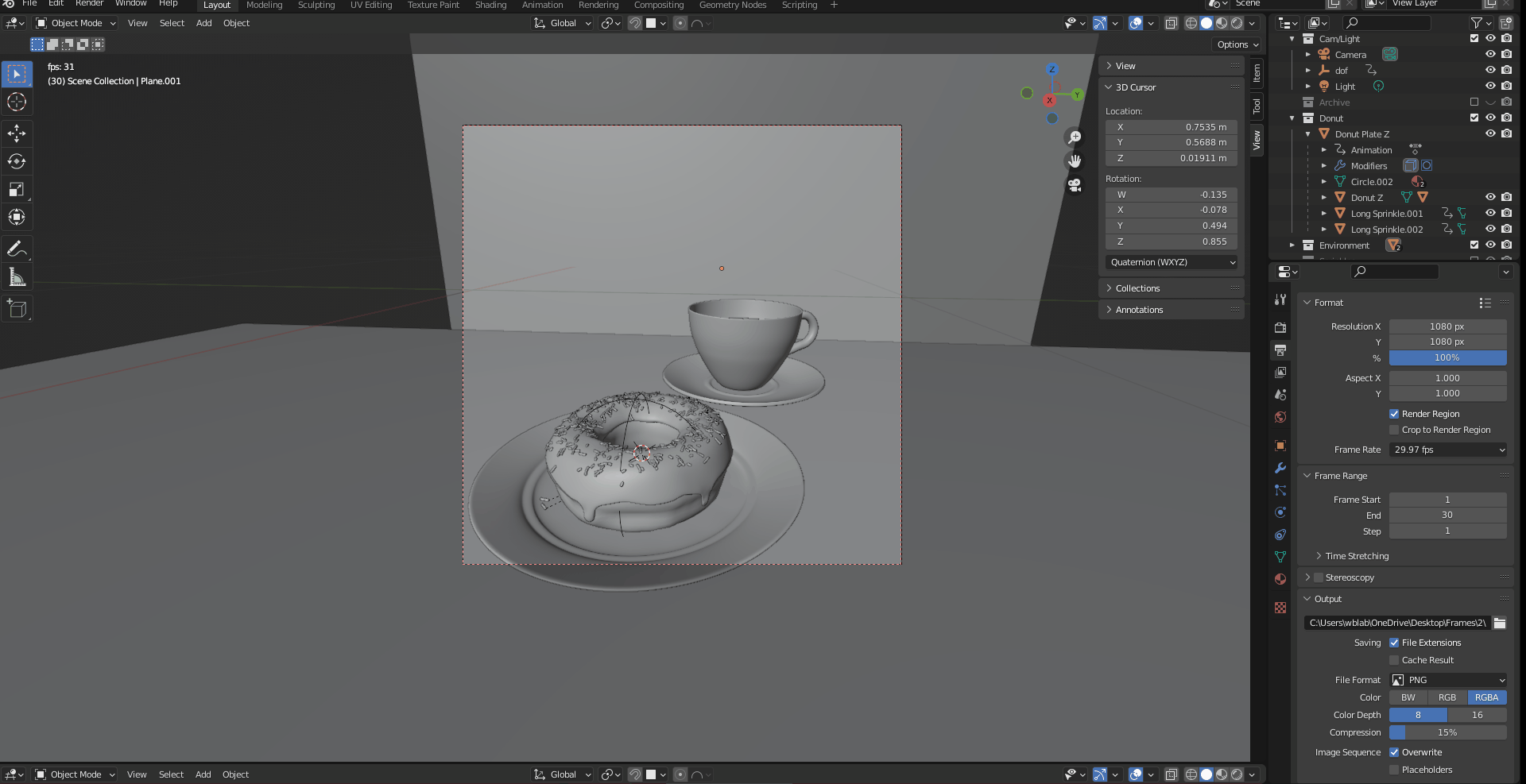 Wells Labbe - Donut Animation